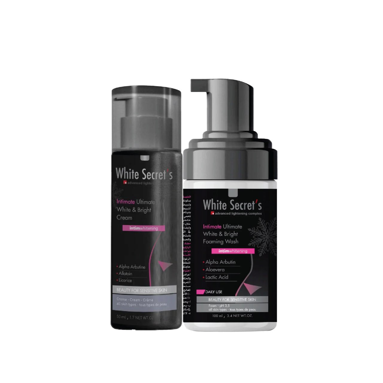 White Secret's Intimate white & Bright Package Cleansing Foaming Wash – bcarekw